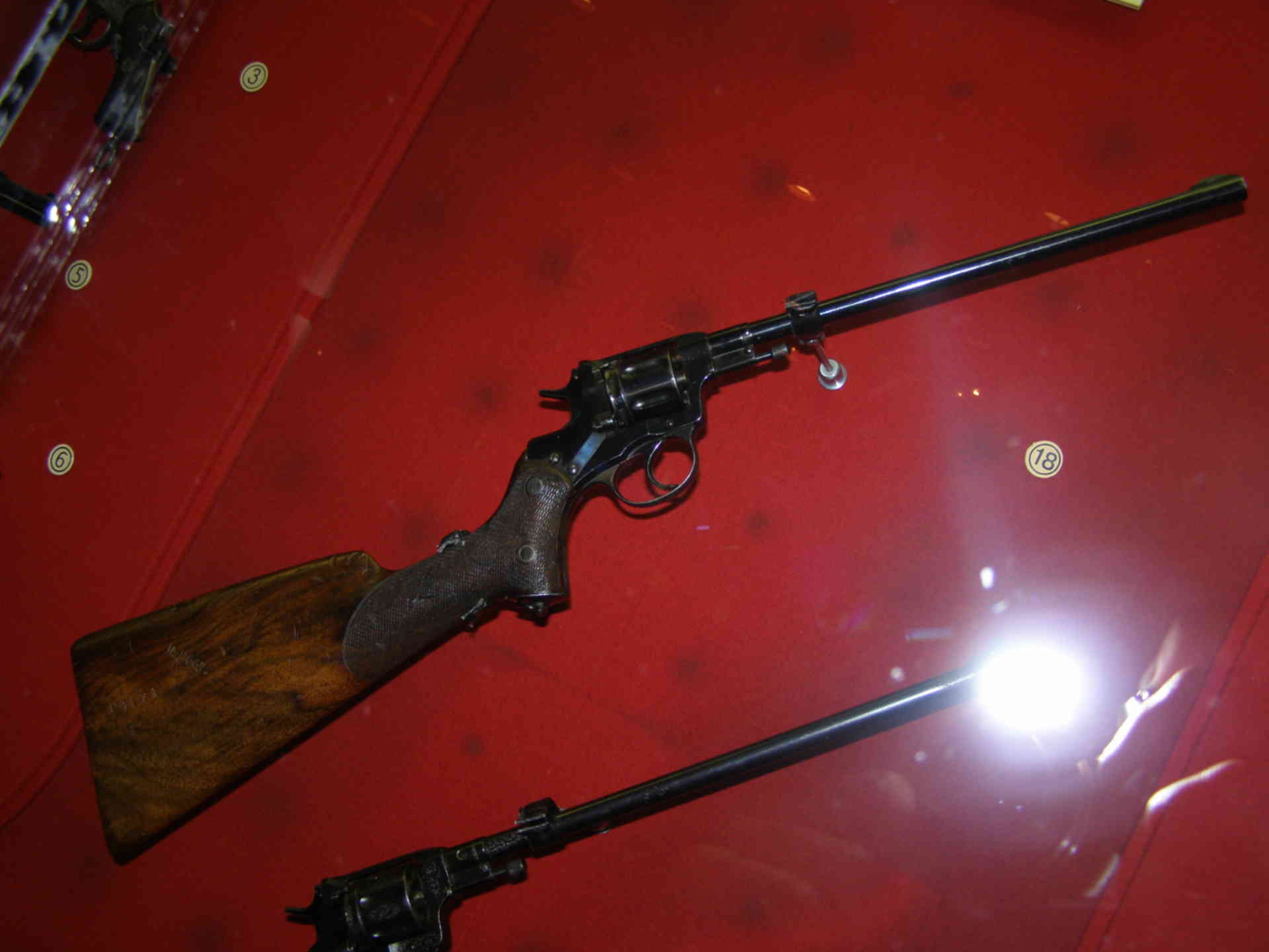 Russian Nagant M1895 revolver with an attachment slot for an axe ...